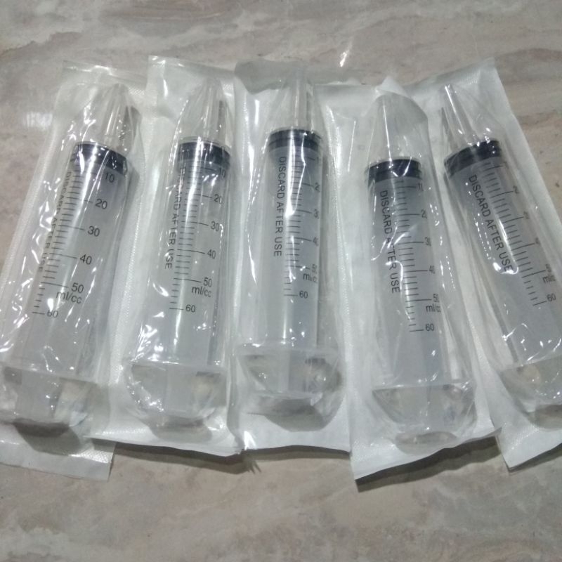 (5pcs) Injections, Syringes, Syringes 50ml max 60ml, new item and ...