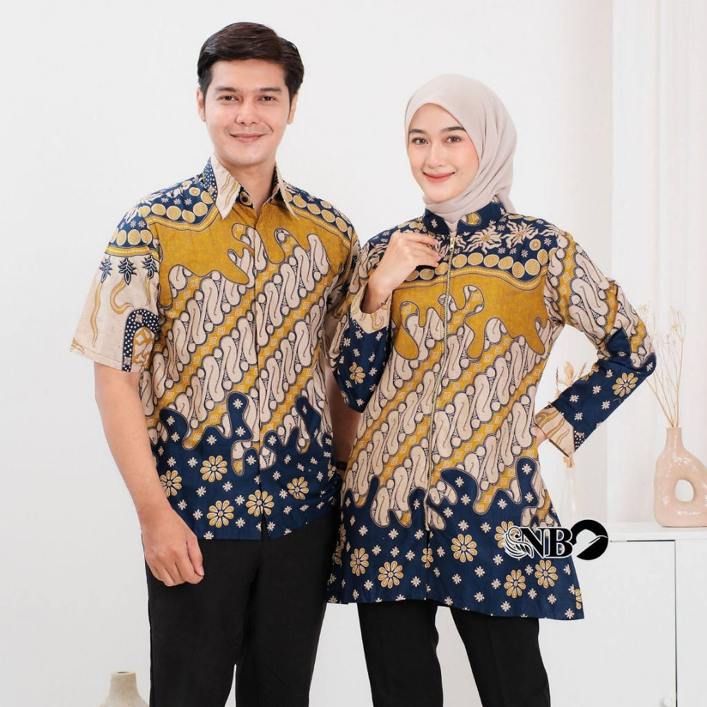 Modern Couple Batik Tops Batik Blouses for Office Work Women's Batik ...