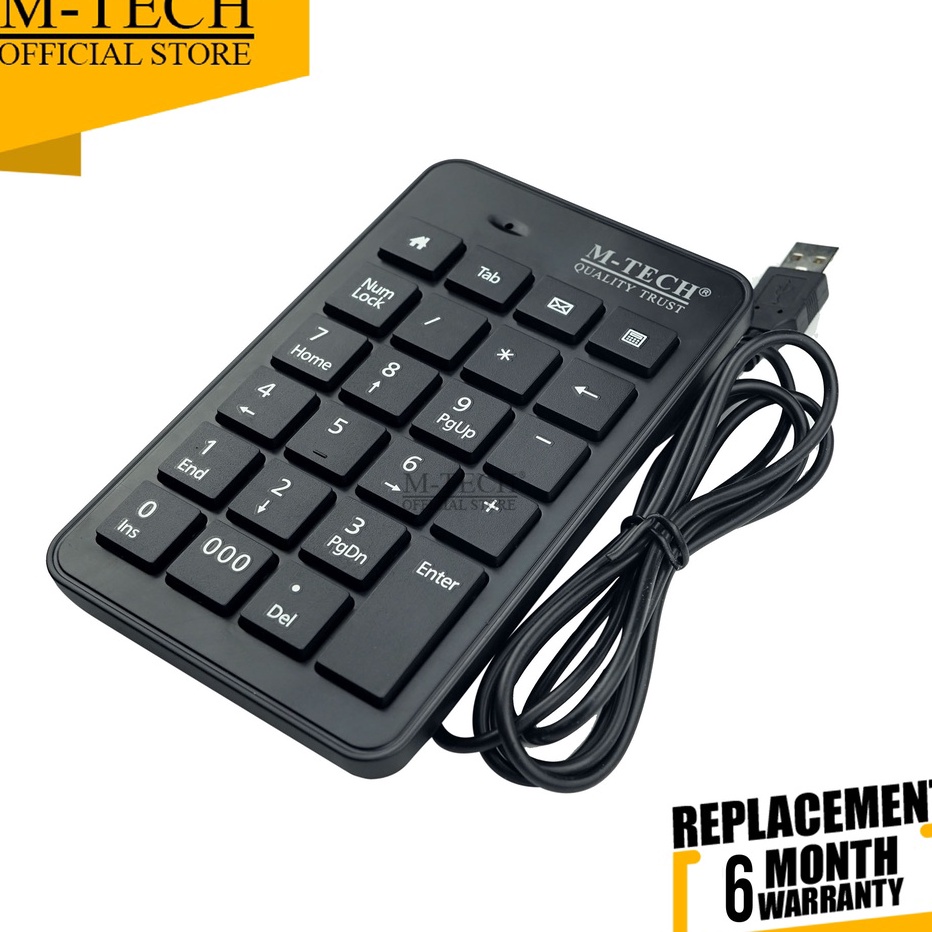 Original MTech Keyboard USB Cashier Numeric Keypad | Shopee Philippines
