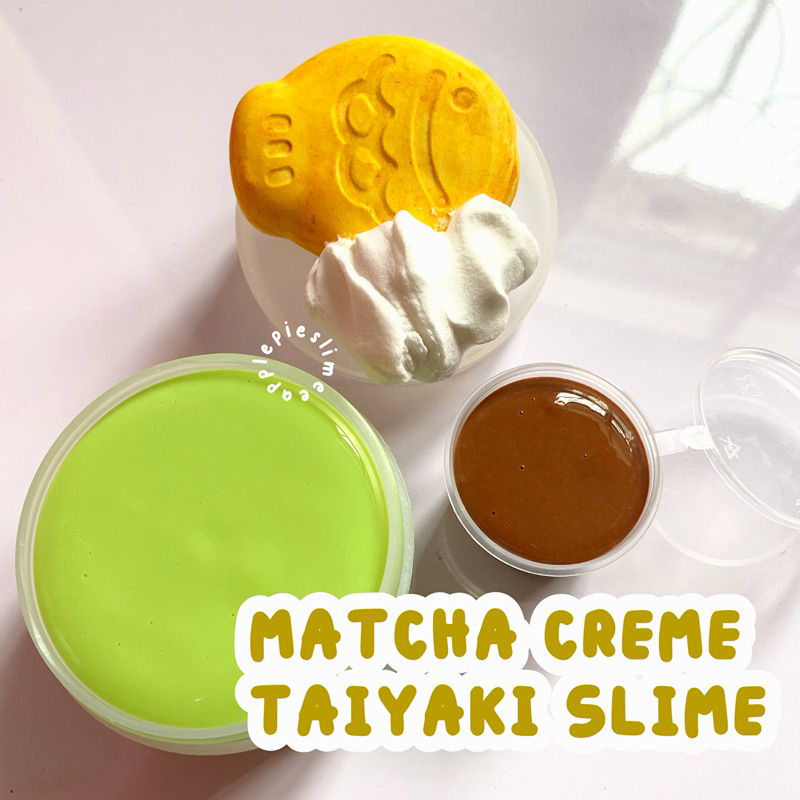 Matcha CREME TAIYAKI SLIME BY APPLE PIE | Shopee Philippines