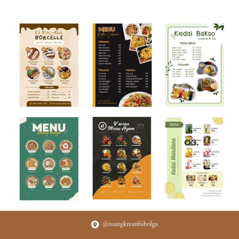 Print Food Drink Menu Design | Shopee Philippines