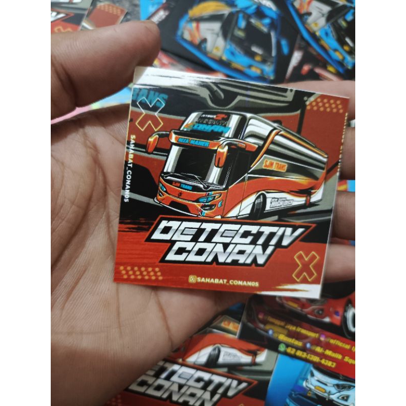 Sjm trans detective conan bus stickers (ORI) contains 52 pcs | Shopee ...