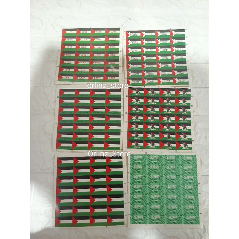 Palestine FLAG CHEEK STICKERS 1 Sheet Contains 28 pcs | Shopee Philippines