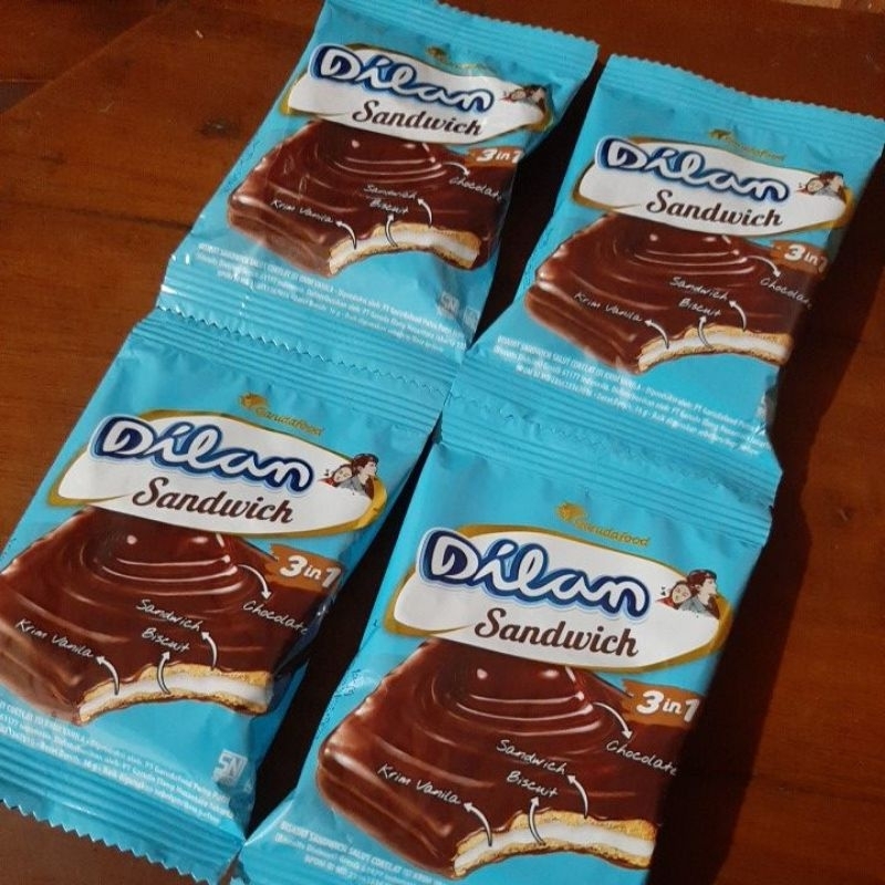 Dilan Sandwich 1 Pack Contains 10 pcs @16g Chocolate Coated Biscuits ...