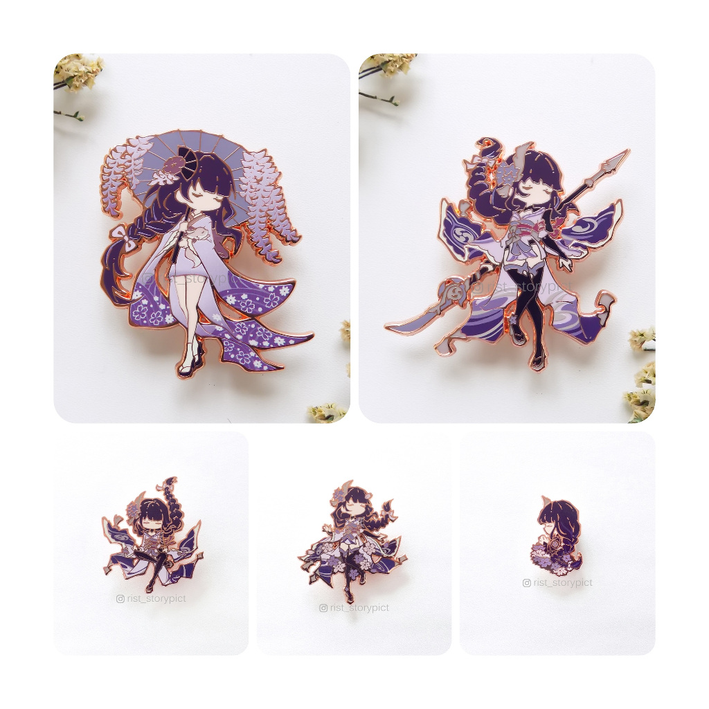 Genshin Impact Raiden Hard Enamel Pin Series | Shopee Philippines