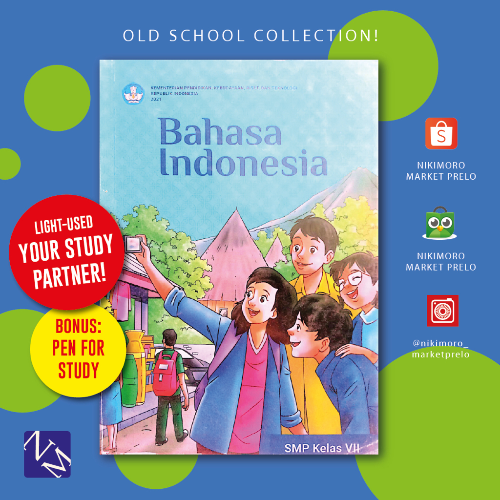 Kemendikbud Indonesian Language Class 7 Middle School | Shopee Philippines
