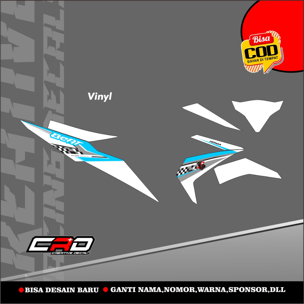 Sticker striping Motorcycle honda beat esp Latest Design free request ...