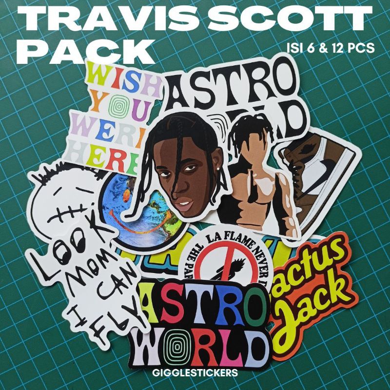 Travis Scott Sticker Pack | Shopee Philippines