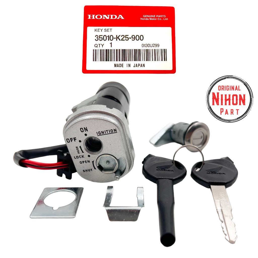 Ignition Key assy beat fi starter Rough 2012-2014 K25 ORIGINAL HONDA ...