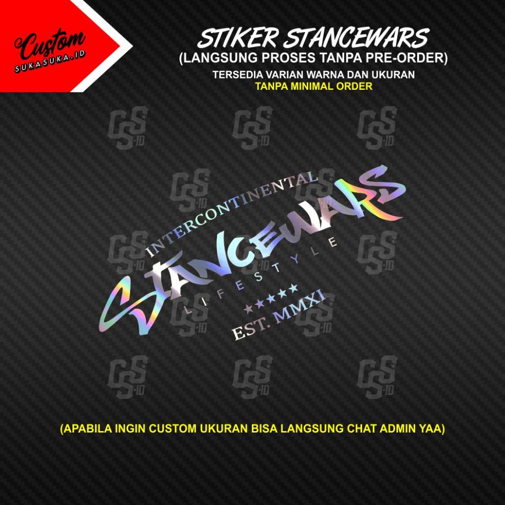 Stancewars International Car Glass Sticker - Racing Sticker - Viral Car ...