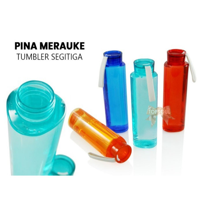 PINA MERAUKE Tumbler 600ml Plain TRIANGLE Plastic Bottle Unique ...
