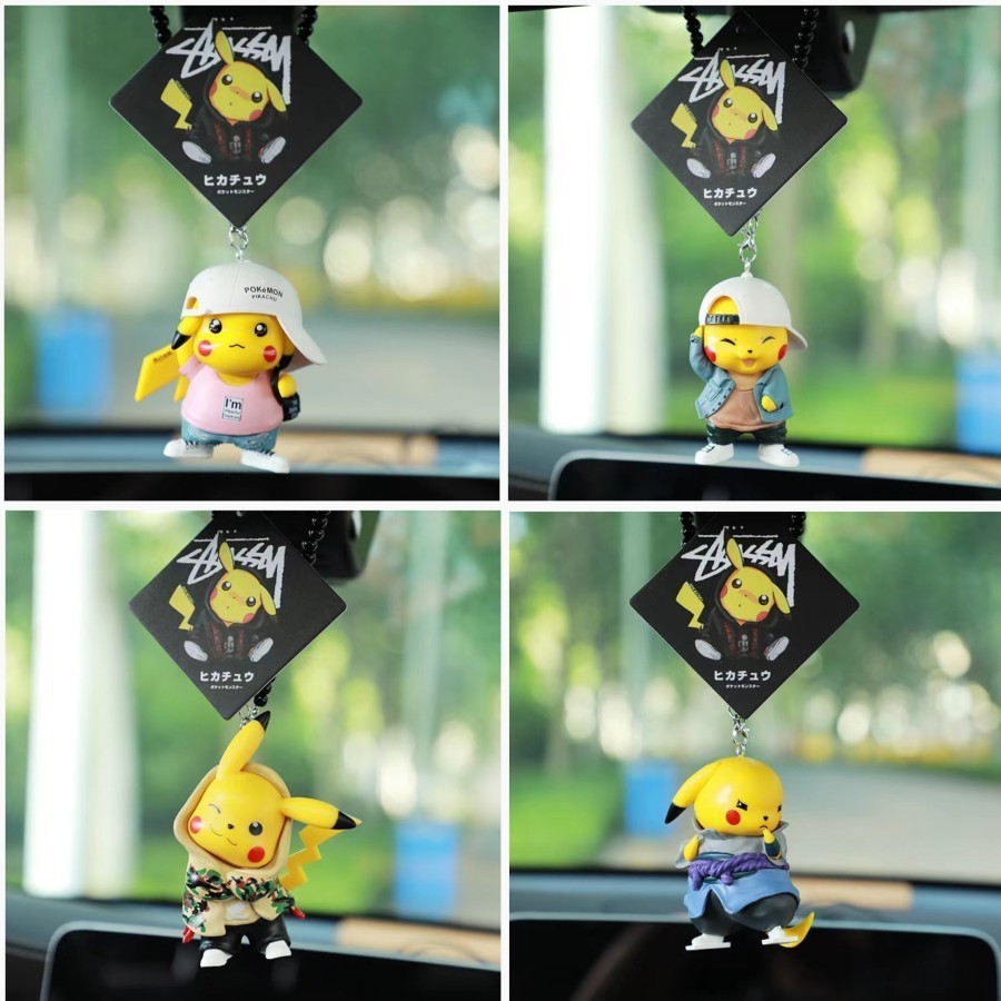 GANTUNGAN Pokemon Display Car Pendant Car Center Rear View Mirror ...