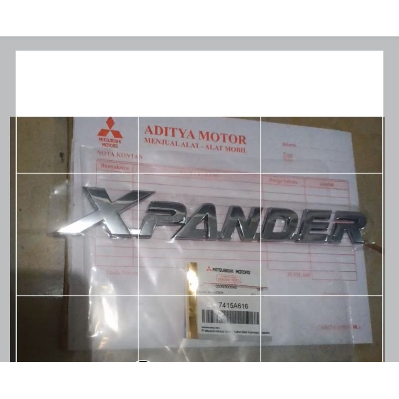 Xpander brand logo emblem on rear trunk 2017-2020 ORIGINAL OFFICIAL ...