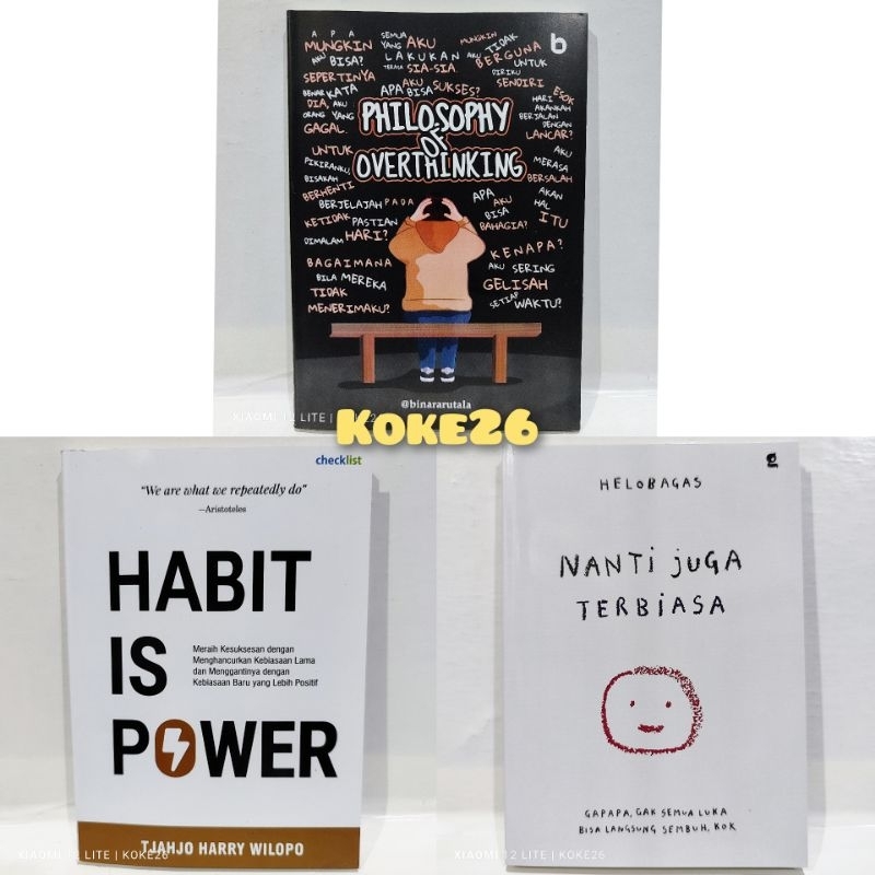 Package OF 3 Motivational Books PHILOSOPHY OF OVERTHINKING+HABIT IS ...