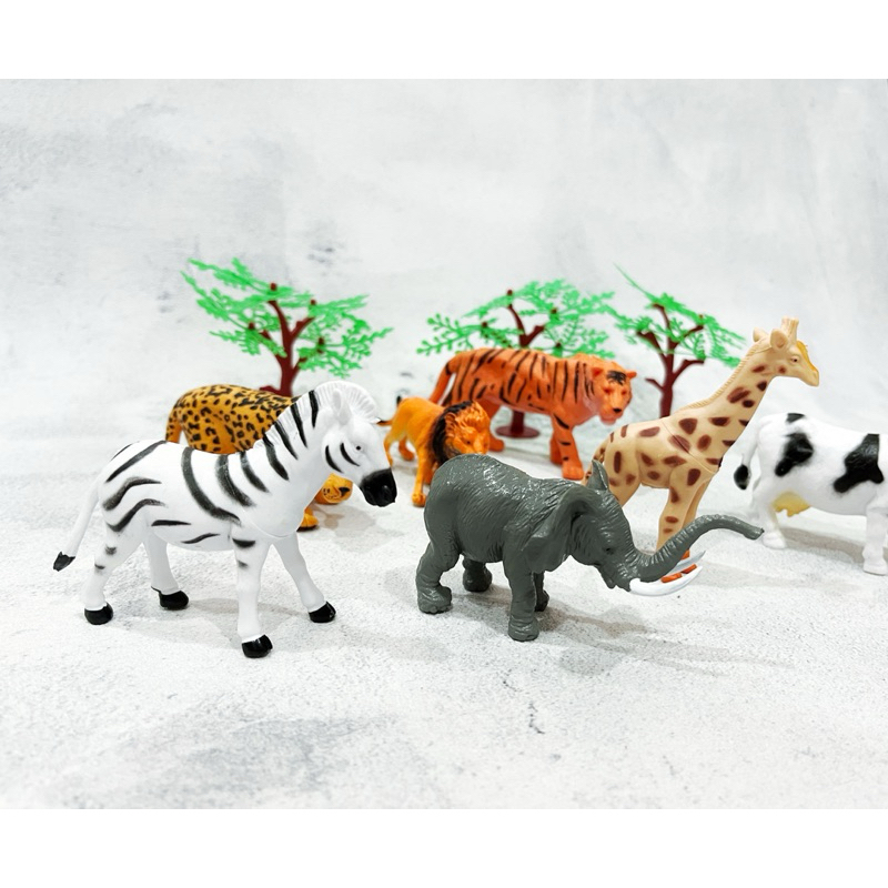 Toyclo-miniature safari animals/wild animals/zoo/Action Figures ...