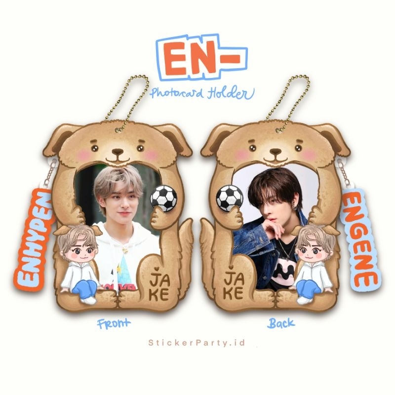 Photocard Holder Acrylic Enhypen Kpop Idol Cute Illustration Enha ...
