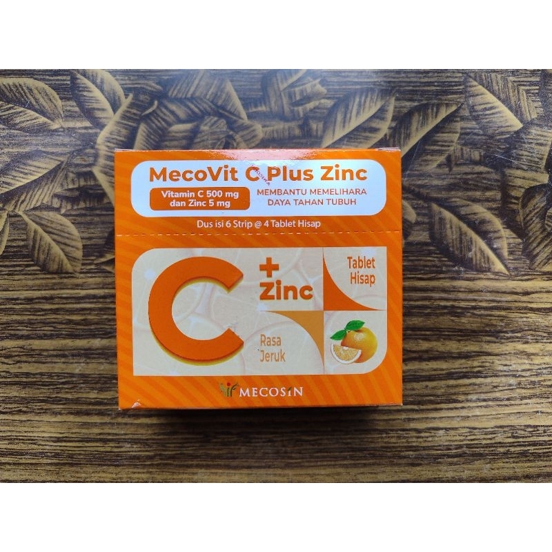 Mecovit Vitamin C 500mg And Zinc Suction Tablets (1 box 24 Suction ...