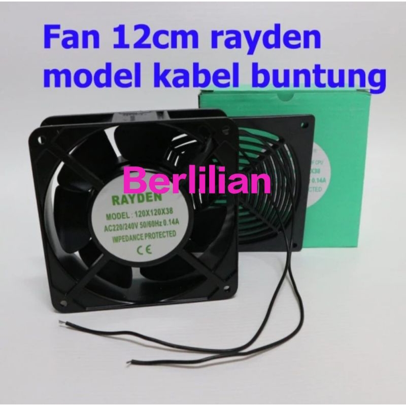 Rayden AC Fan 12CM AC 220V/240V+Rayden Fan Cable | Shopee Philippines