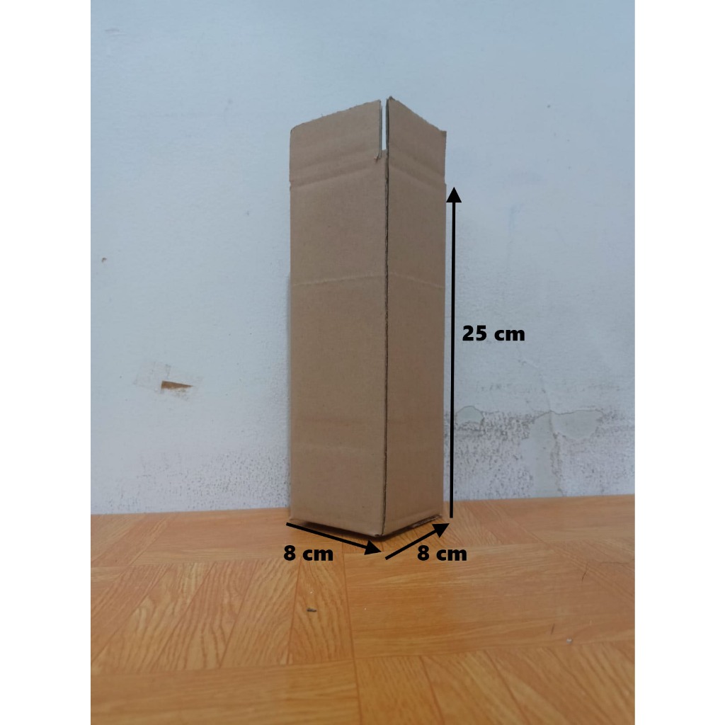 Cardboard Box - Plain - 25 cm x 8 cm x 8 cm | Shopee Philippines