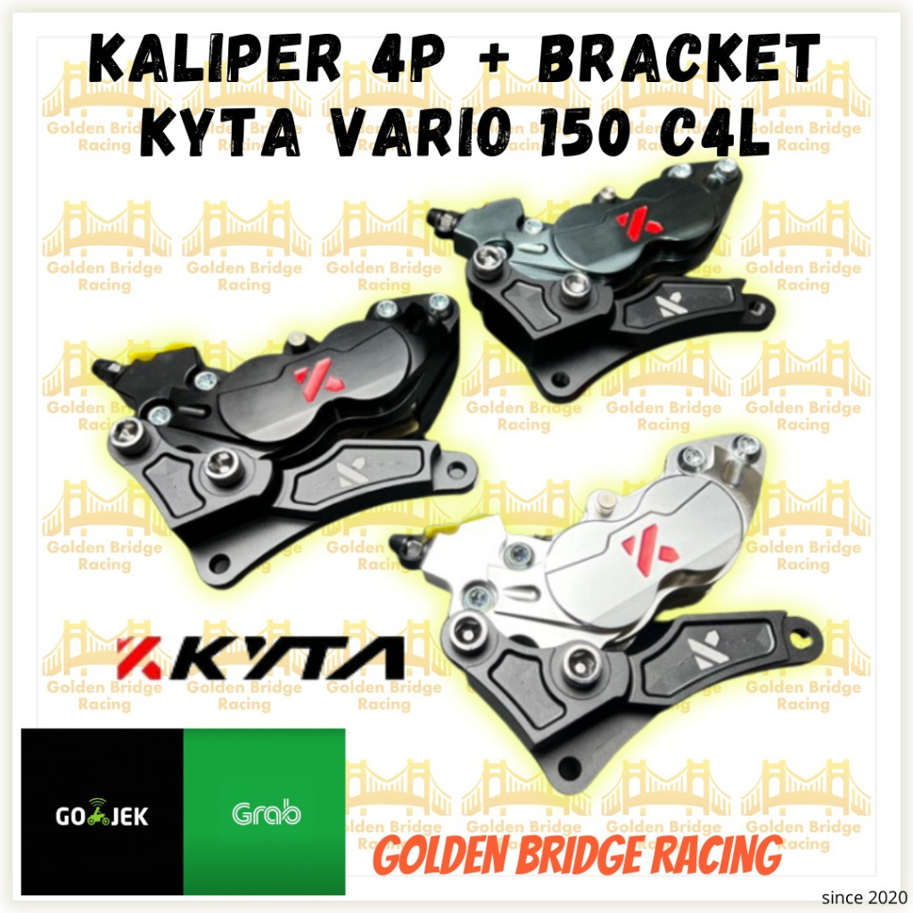 New KYTA ktc kytaco 4p CLM crm disc 260mm genio scoopy Caliper BEAT fi ...