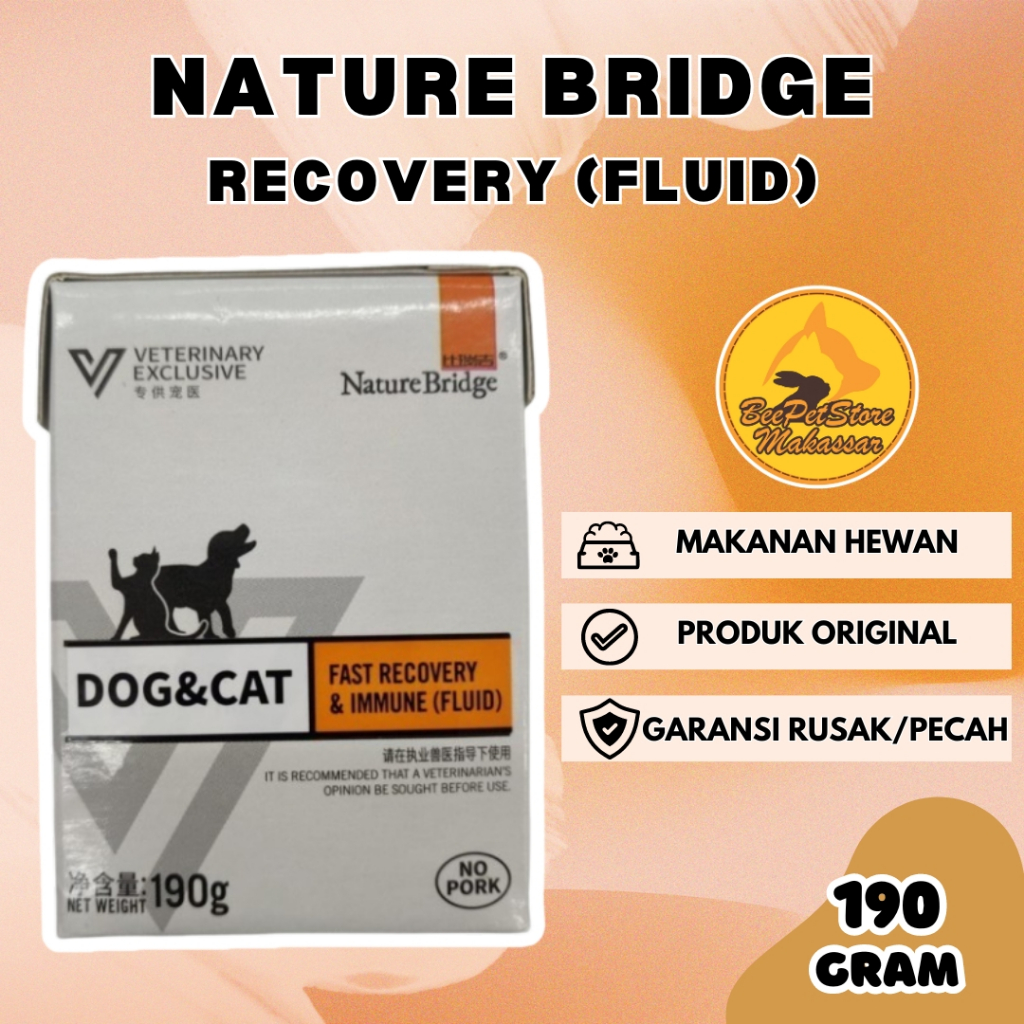Nature Bridge Recovery (Fluid) Cat Dog Wet Food 190 gr | Shopee Philippines