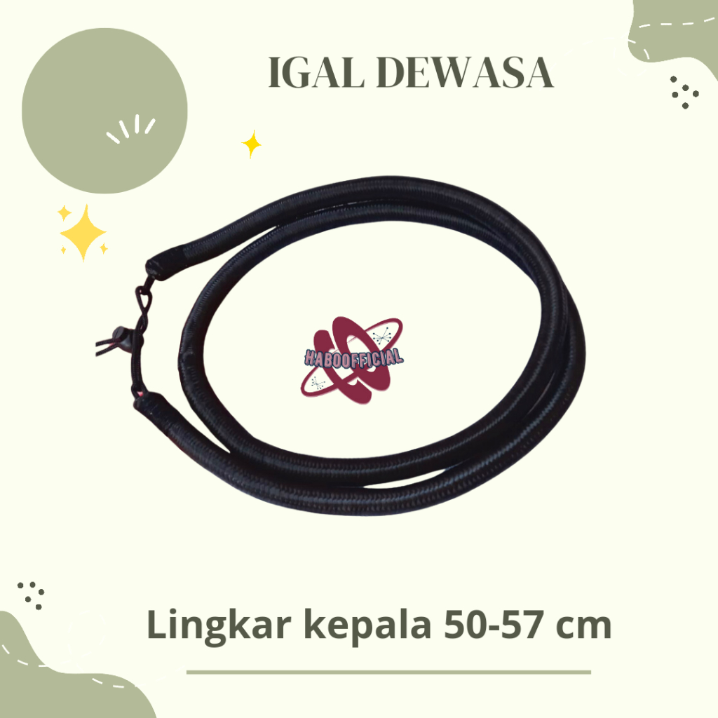 IGAL TURBAN STRAP FOR NEWBORN TK SD AND ADULTS / IGAL ARAB TURBAN ...