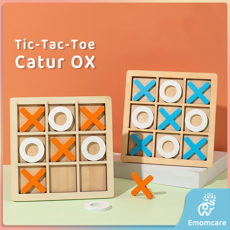 KAYU Children's Educational Toys Tic Tac Toe Board Game Wooden Puzzle ...