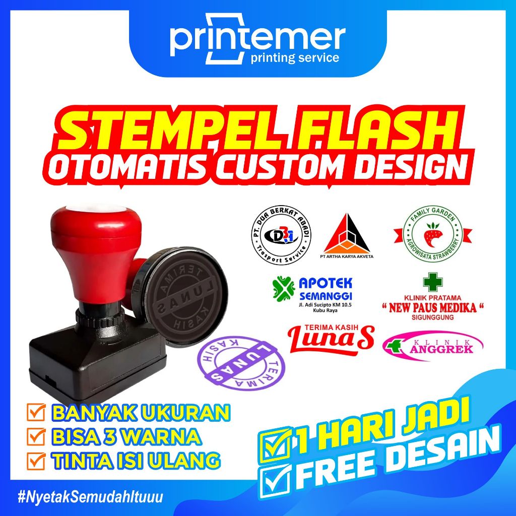 Automatic Stamp, Logo Stamp, Shop Stamp, Luna Stamp, Service Stamp ...