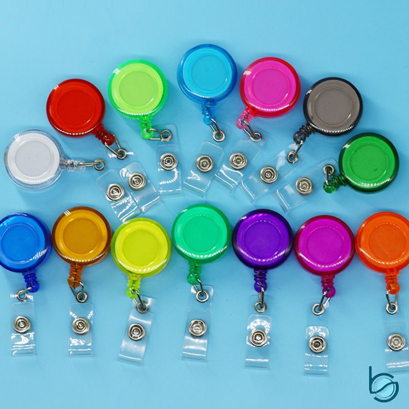 GANTUNGAN Round ID Card Hanger/Trans ID Card Holder/Yoyo ID Card Name ...