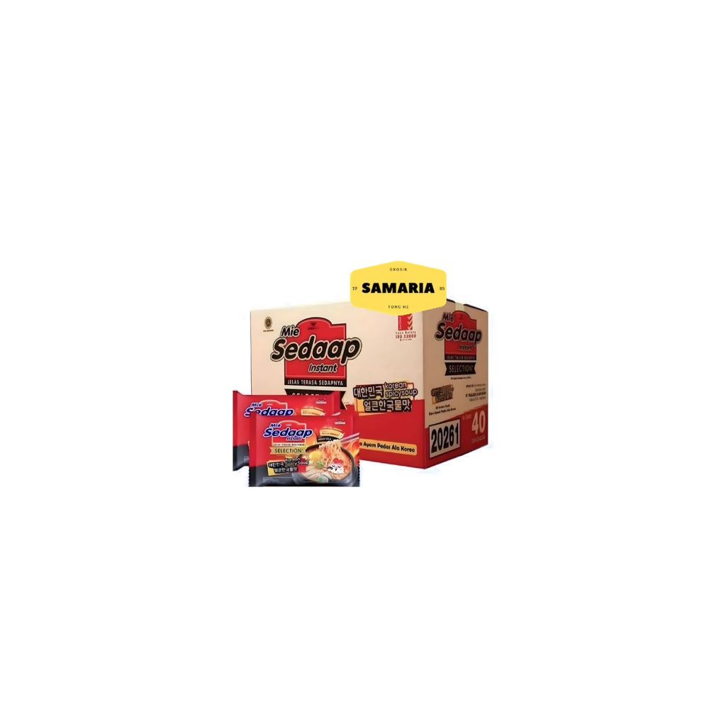 1 Box Sedaap Selection Korean Spicy Soup (40 Pcs) | Shopee Philippines