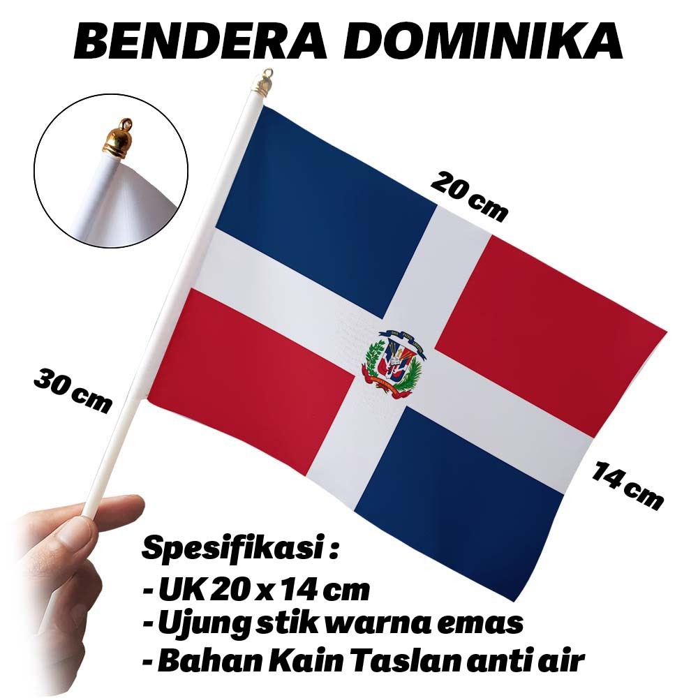 Dominican Republic Hand Flag Dominican Republic - Small Mini Parade ...