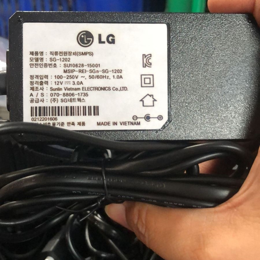 Original LG 12v 3a adapter | Shopee Philippines