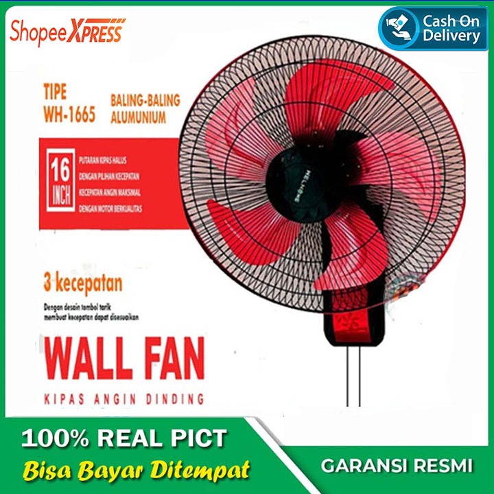Iron Propeller Fan WH-1665 Size 16inch 5blade Iron 40w And Super ori ...