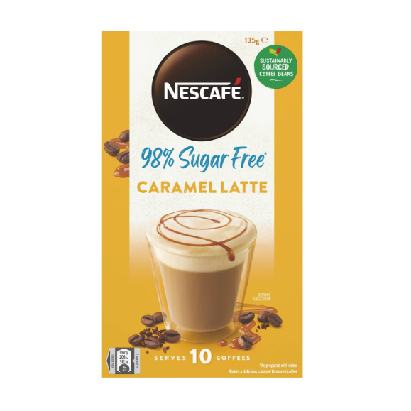 Nescafe 98% Sugar Free Caramel Latte Coffee Sachets 10 Packs Australia | Shopee Philippines