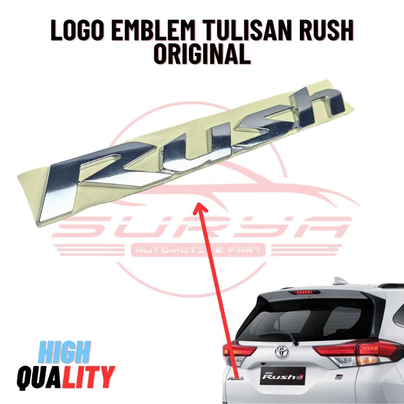 Original Rush Writing Emblem Logo | Shopee Philippines