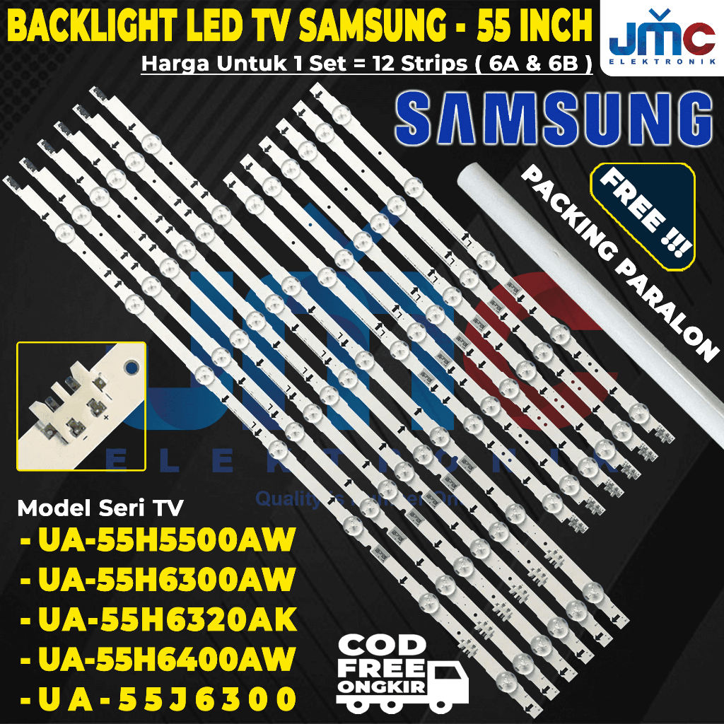 SAMSUNG 55 Inch TV Backlight UA55J6200 UA55J5500 UA55J6300 UA55H5500 ...