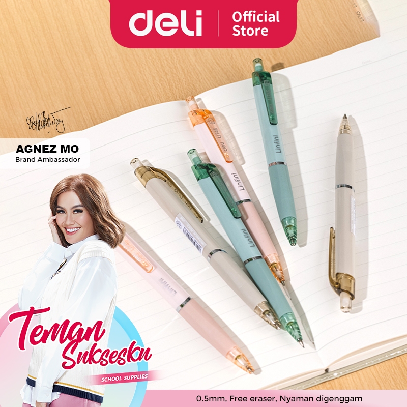 Deli Mechanical Pencil/Mechanical Pencil 0.5mm Free Eraser EU745 ...