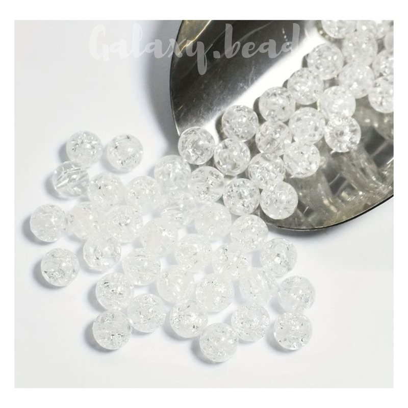 (10gr - 20gr) broken round mote / crack / 6mm and 8mm / clear broken ...
