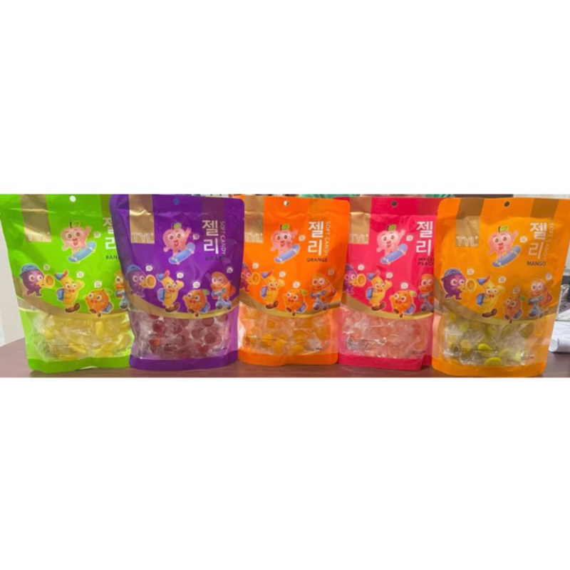 (B1 G1)TYL Baopi Gummy 300g Soft Candy orange Peach Mango Grape Candy ...
