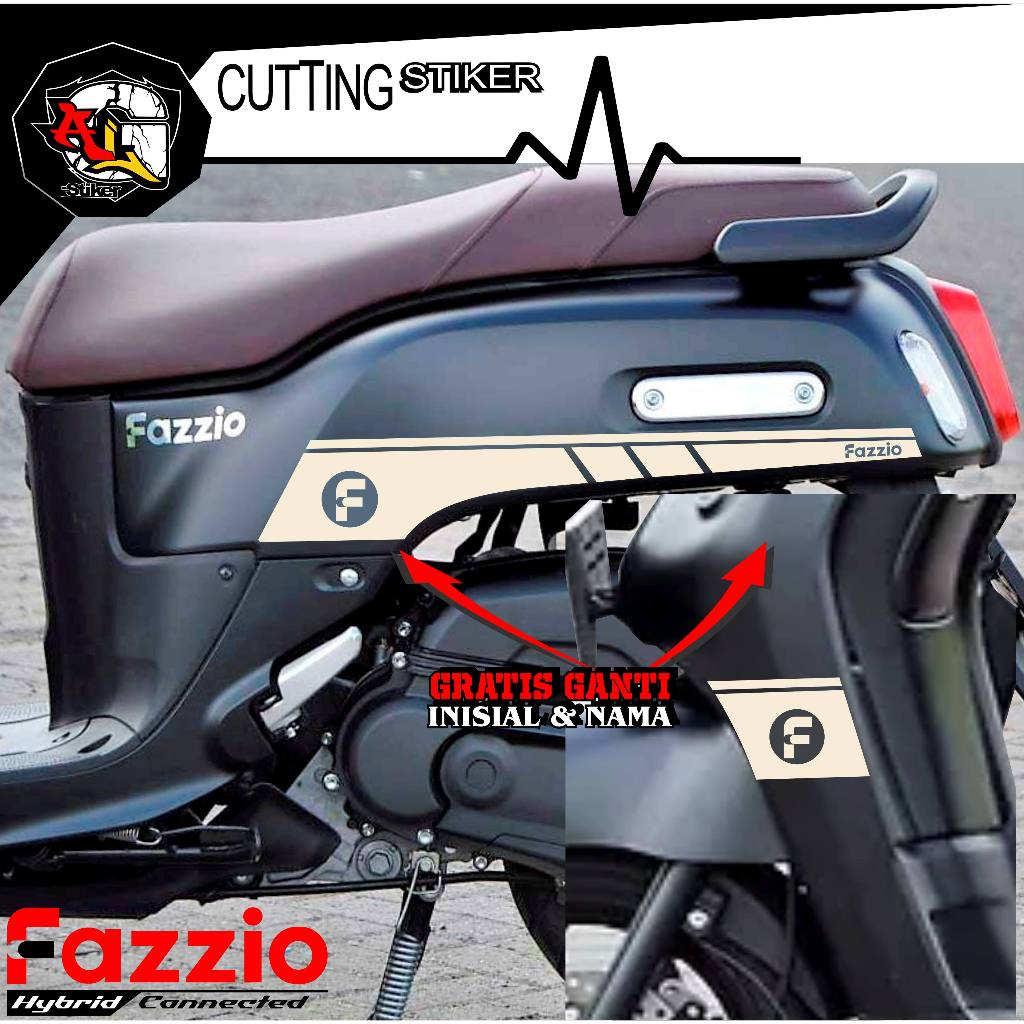 FAZZIO CUTTING STRIPING/SC.408A/CUT STICKER/LOGO STICKER/FZIO LIS ...