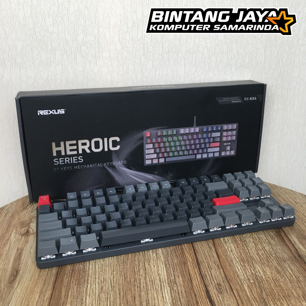 Rexus Heroic KX4 Mechanical Gaming Keyboard - Black | Shopee Philippines