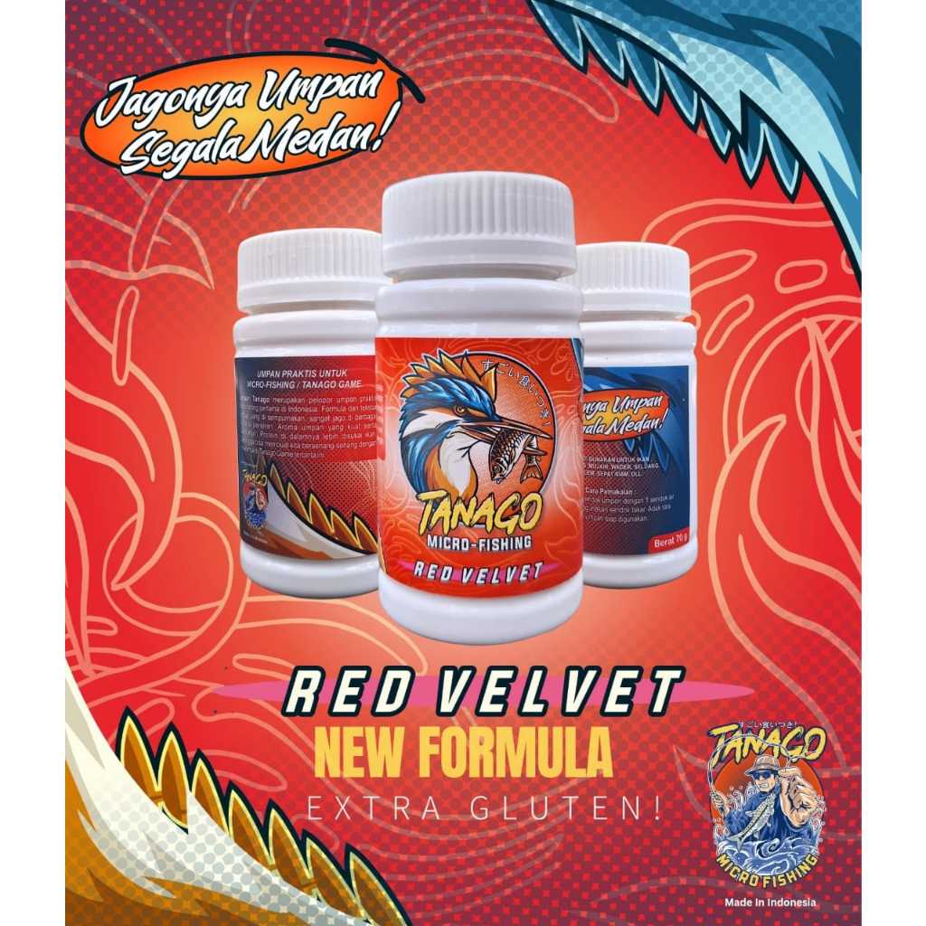 Tanago MICRO FISHING RED VELVET BAIT 70grams | Shopee Philippines
