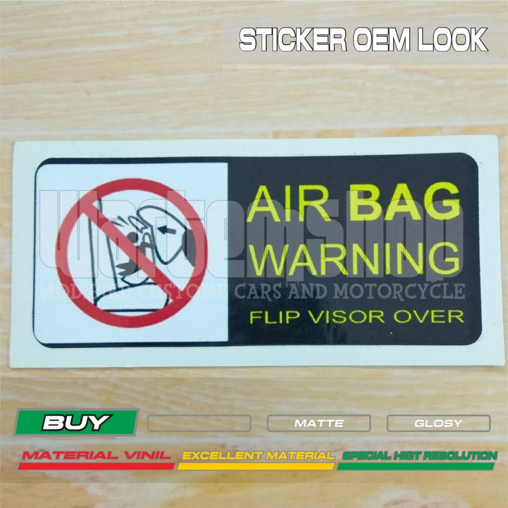 Airbag Warning Sticker (Warning Sign) | Shopee Philippines