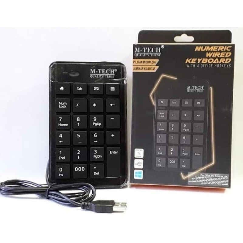 Mtech Numeric Keyboard M Tech Keypad Numpad Usb Numbers Shopee
