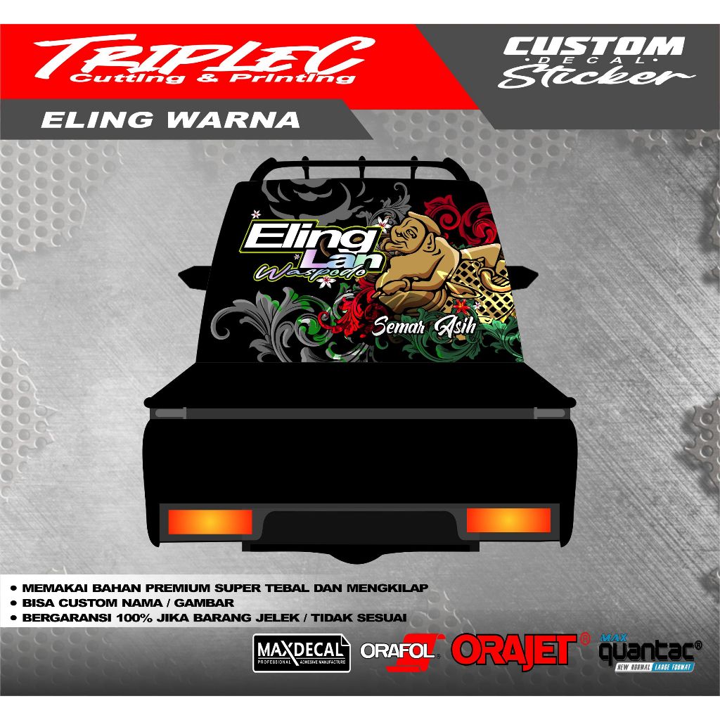 Pick up Cabin Rear decal Sticker L300, Granmax, T120ss/futura | Shopee ...