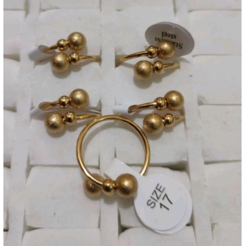 Women's TITANIUM RING BOBA MODEL BOBA RING | Shopee Philippines