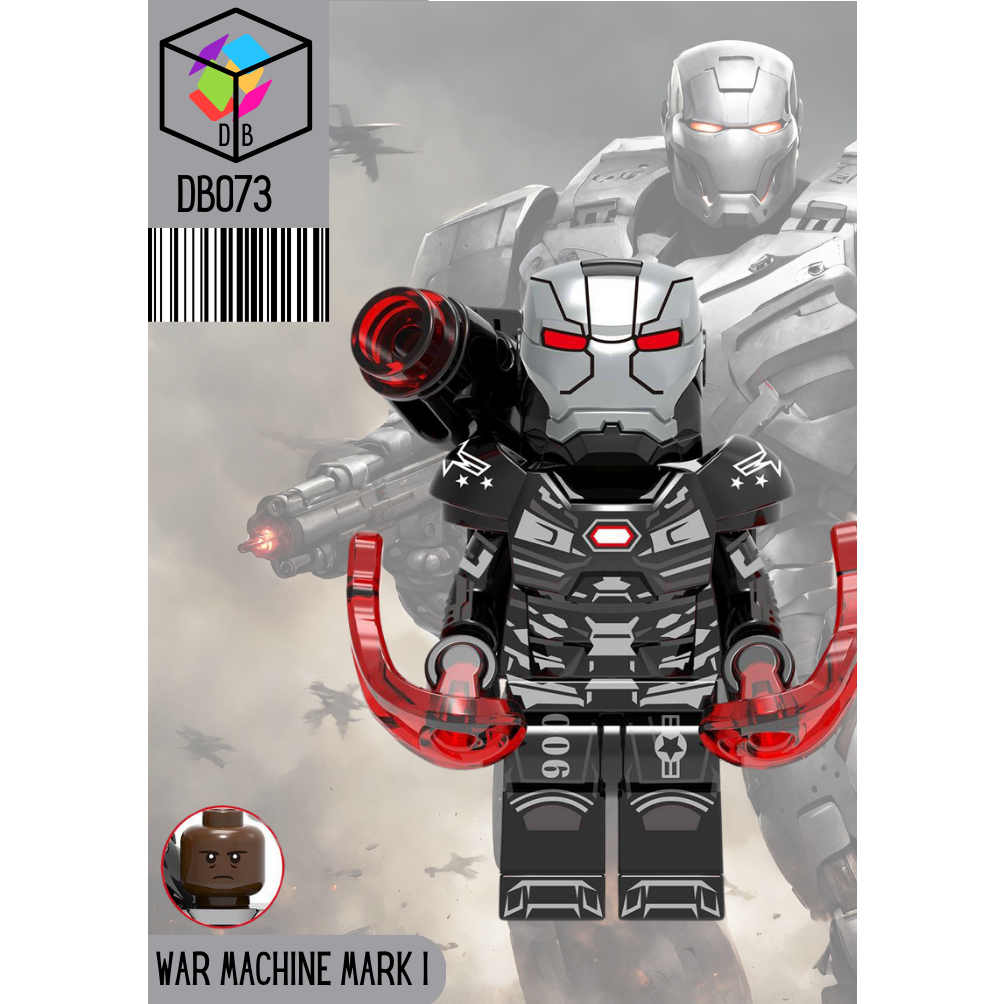 Children's Toy Brick Minifigure War Machine MK6 Marvel Avengers Endgame ...
