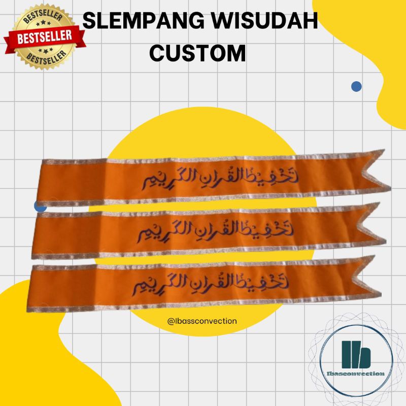 Custom Graduation Sash, Session Sash, Sempro/Semprotulation Sash ...