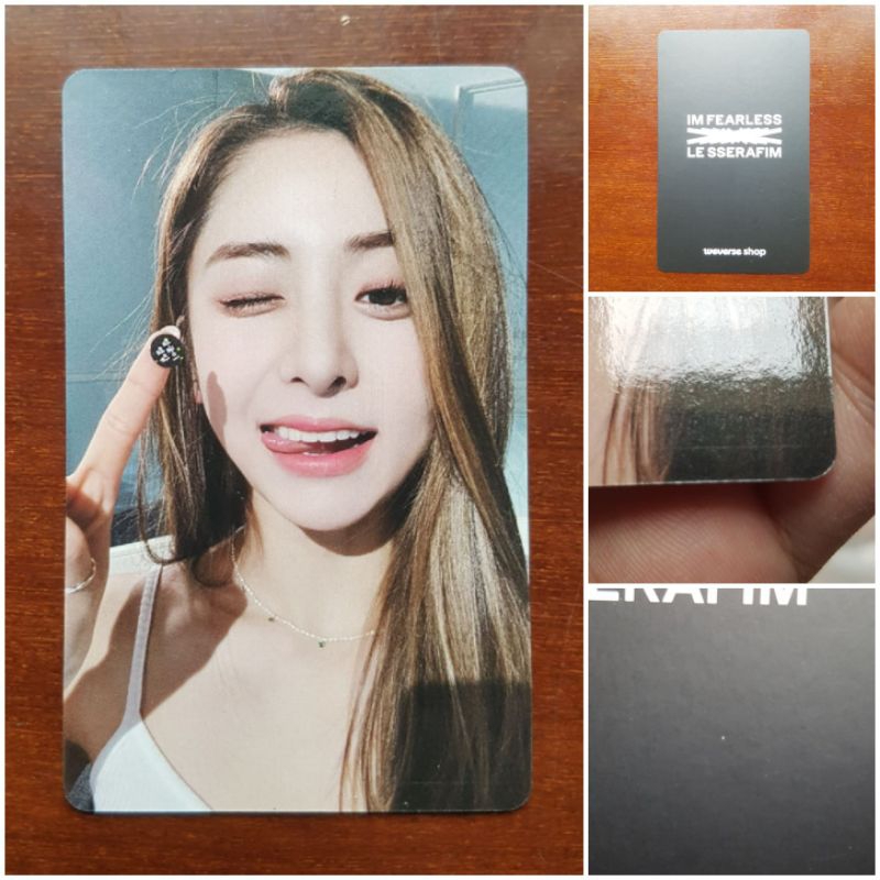 Le Sserafim Huh Yunjin Official Photocard Fearless Antifragile Unforgiven Weverse Kpopmerch ...