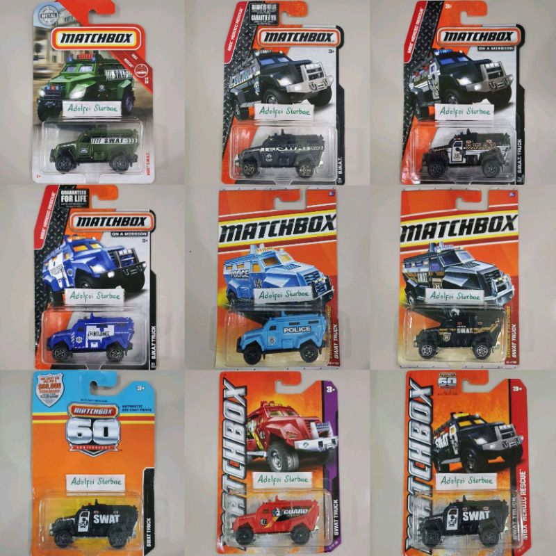 Matchbox mbx swat swat truck emergency response mbx police mbx heroic ...